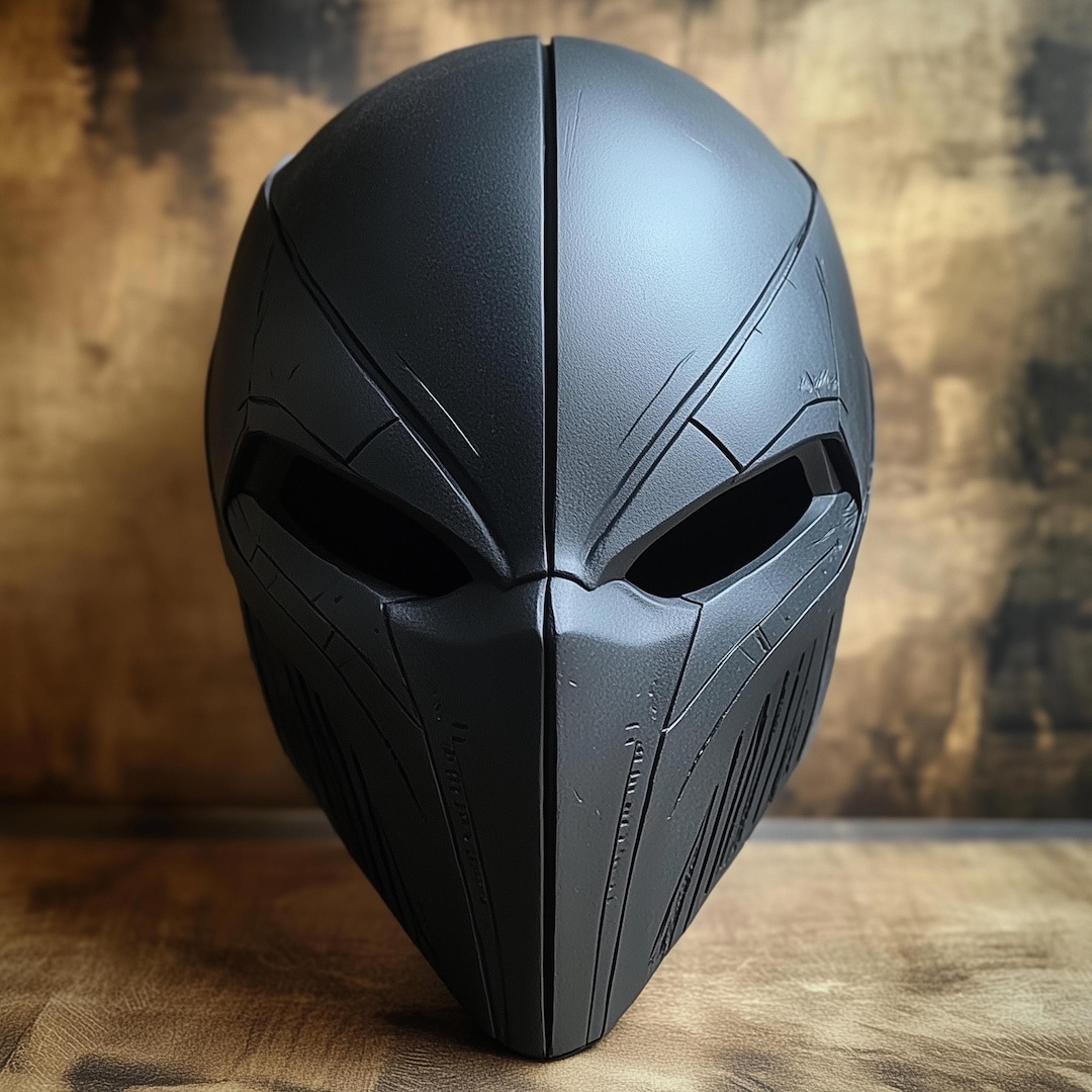 Futuristic Warrior Face Mask | Black 3D Printed Helmet | Cosplay Mask ...