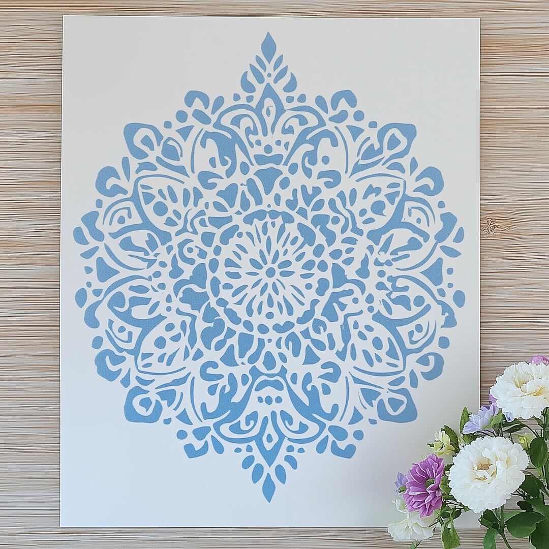 Mandala Stencil | 3D Printed Craft Stencil | DIY Wall Painting Stencil ...