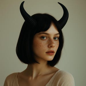 Subtle Demon Horns | 3D Printed Gothic Cosplay Horns | Fantasy Costume ...