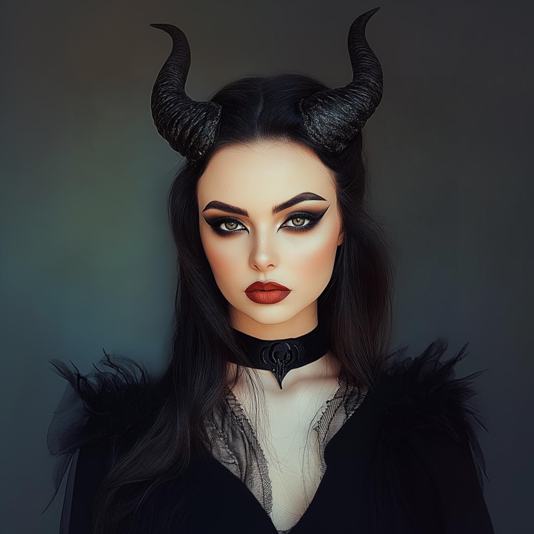 Gothic Demon Horns | 3D Printed Costume Horns | Cosplay Headpiece ...
