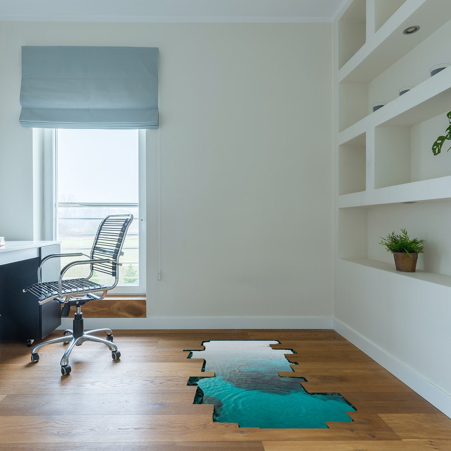 3d Floor Sea Decal - the Flooring Ocean Hole Sticker Decor for Kid ...