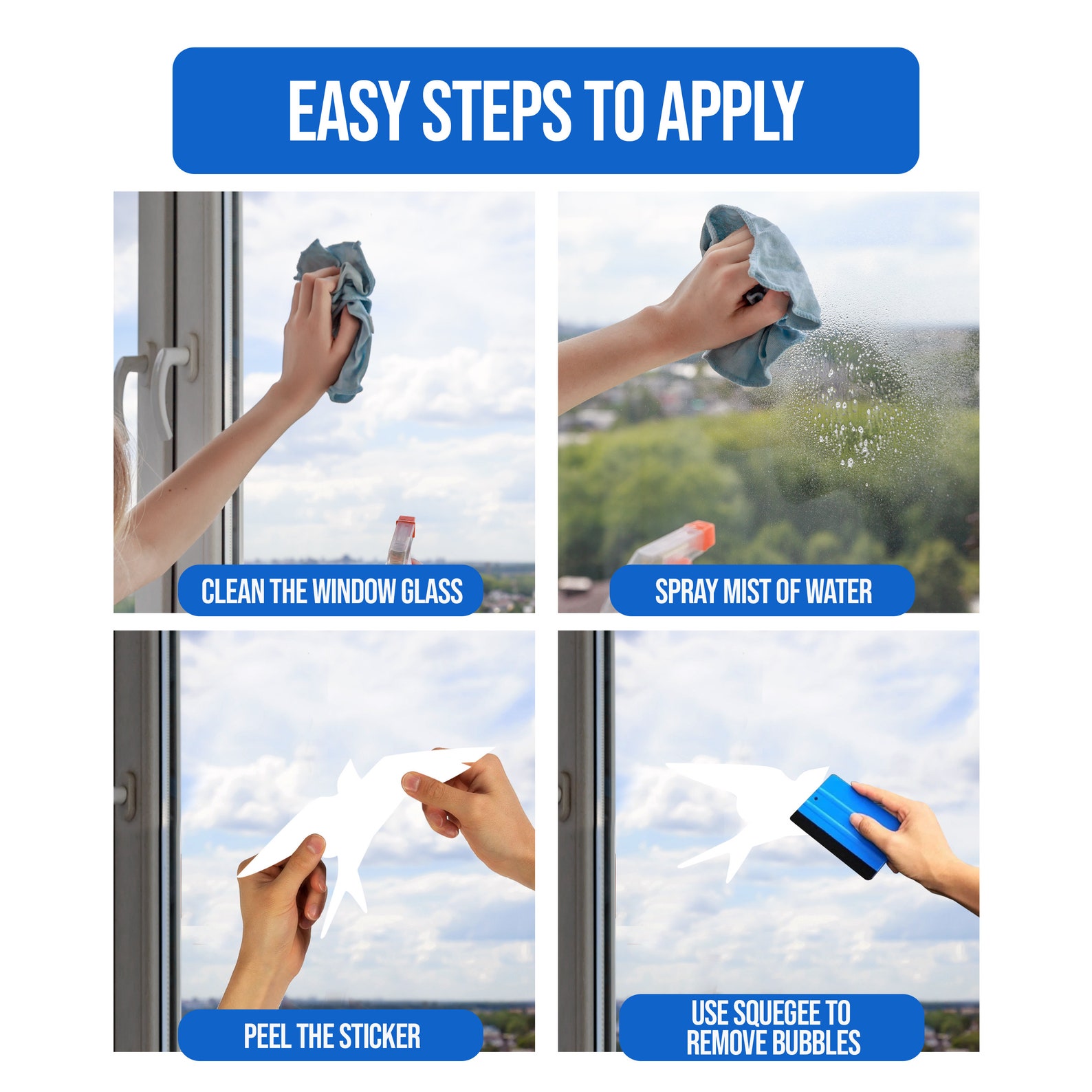 Bird Decals for Windows Anti Collision - Window Decals for Birds ...