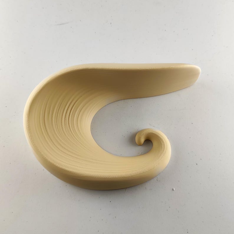 Wave-inspired 3D Printed Floating Shelf | Modern Wall Art Shelf ...