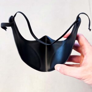 Matte Black Futuristic Half Face Mask | 3D Printed Cyberpunk Costume ...