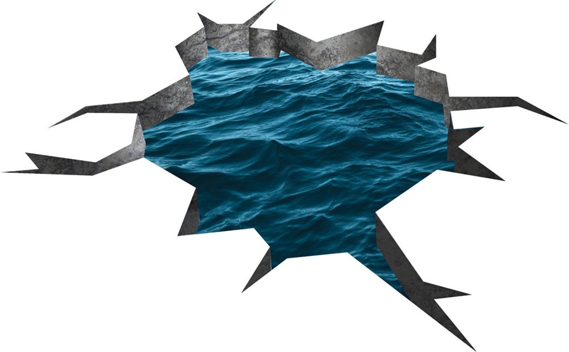 3d Floor Sea Decal the Flooring Ocean Hole Sticker Decor for | Etsy