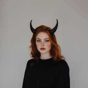 Small Demon Horns | 3D Printed Cosplay Horns | Gothic Costume Headdress ...