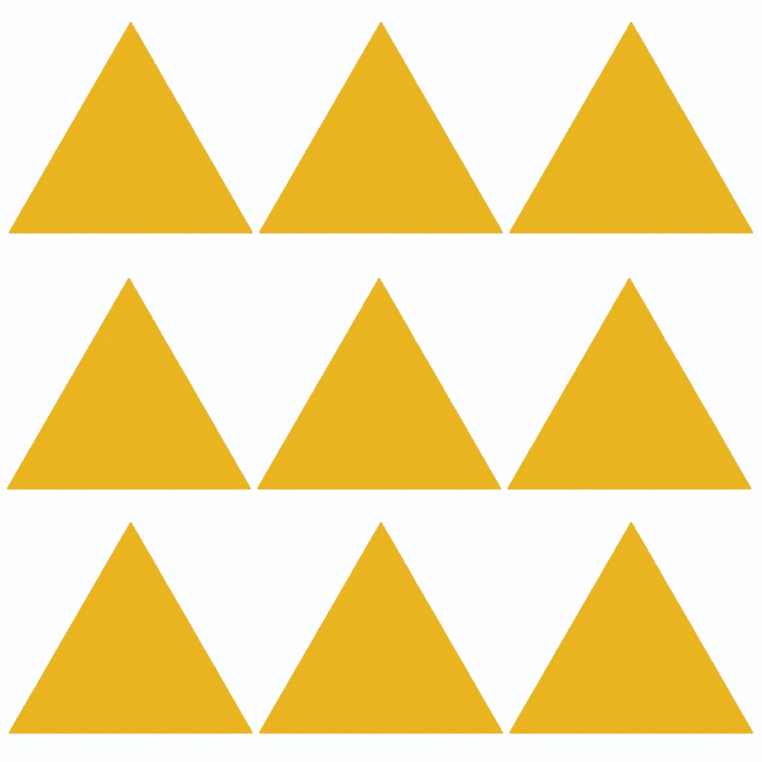 30x Customizable Triangle Shape Decal Set - Vinyl Car Window and Bumper ...