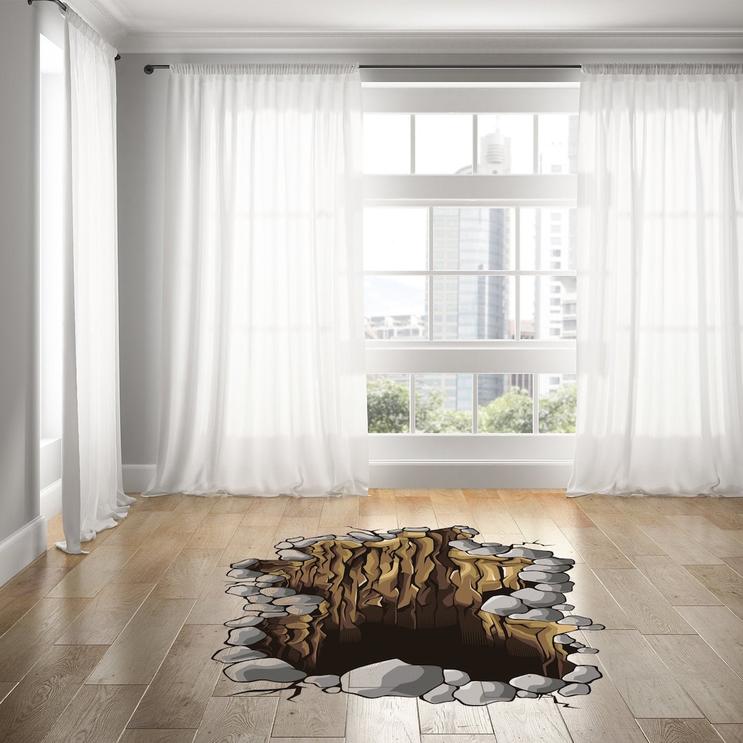 3d Floor Decal - Large Peel and Stick Portal Flooring Vinyl Sticker ...