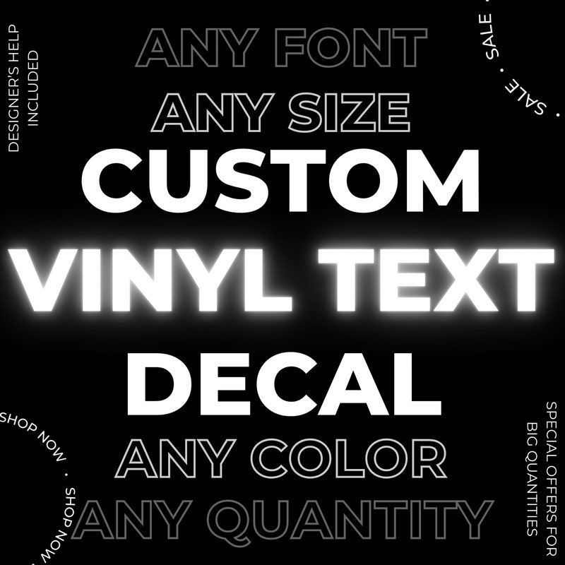 Text on Car Decal - Etsy