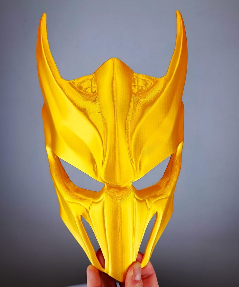 Warrior Samurai Demon Mask | 3D Printed Fantasy Battle Cosplay Armor ...
