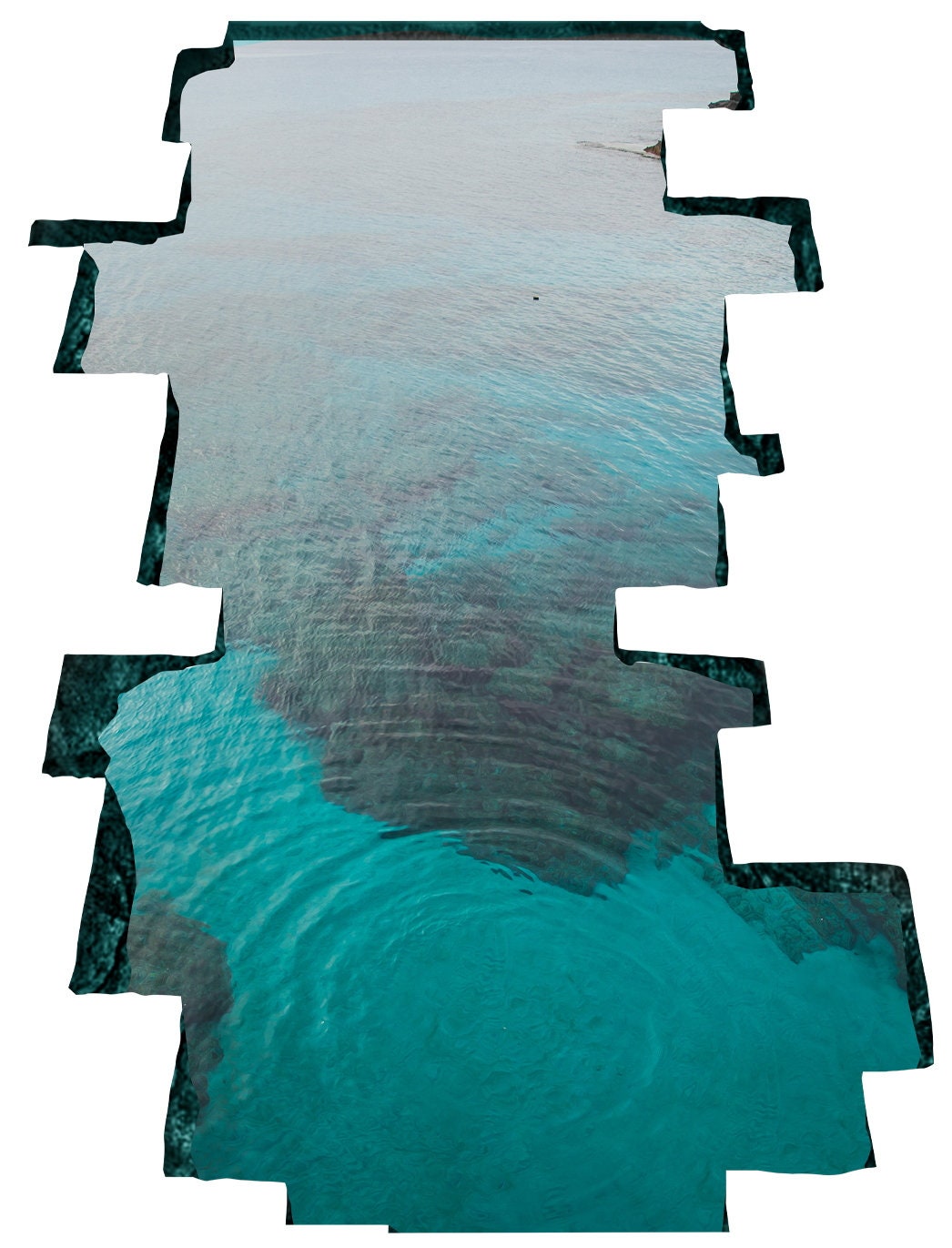 3D Boden Meer Aufkleber - Der Boden Ozean Loch Aufkleber Dekor für Kind ...