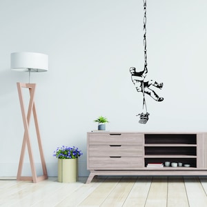 Banksy Prisoner Escape Wall Decal - Street Art Graffiti Еhief Vinyl ...