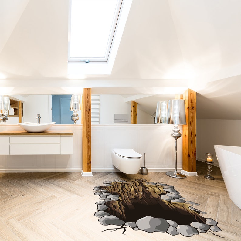 3d Floor Decal - Large Peel and Stick Portal Flooring Vinyl Sticker ...