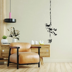 Banksy Prisoner Escape Wall Decal - Street Art Graffiti Еhief Vinyl ...