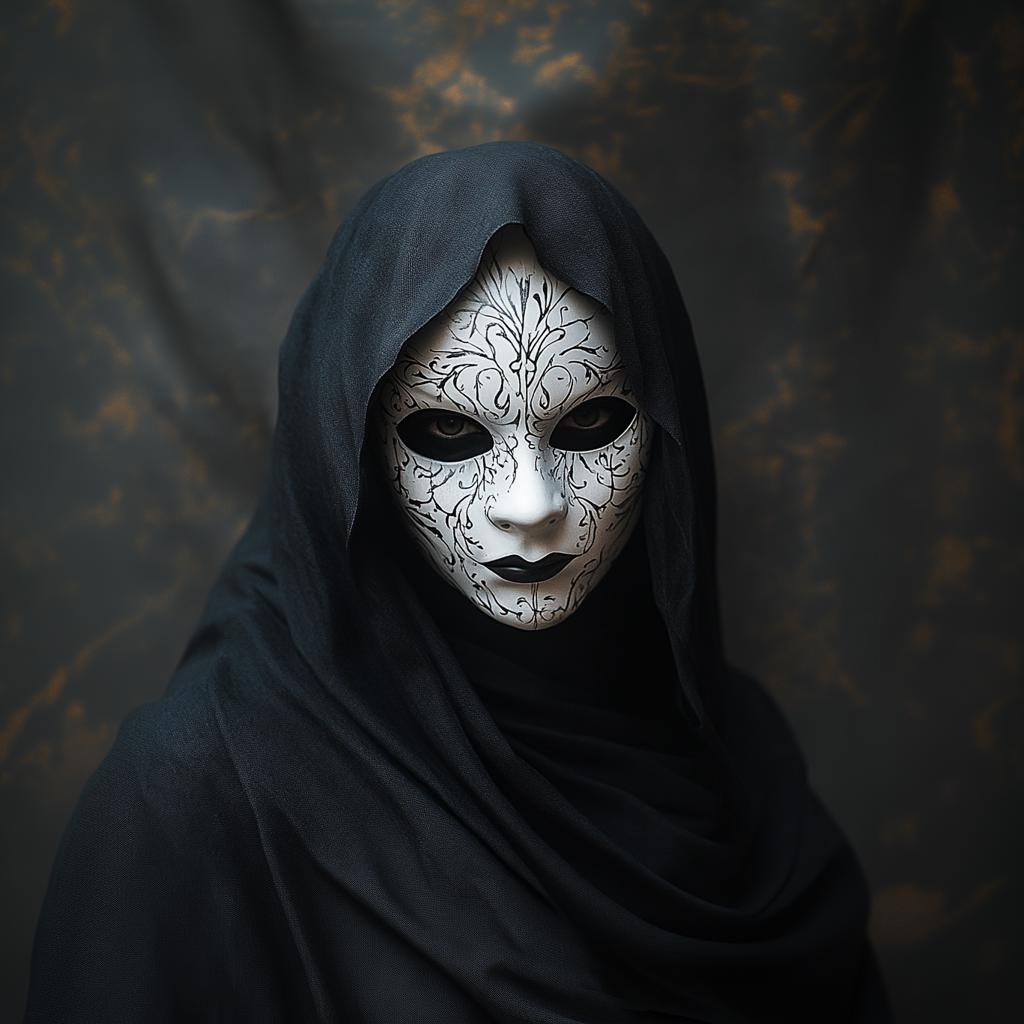 Gothic Masquerade Ornate Phantom Mask | 3D Printed Horror Cosplay ...