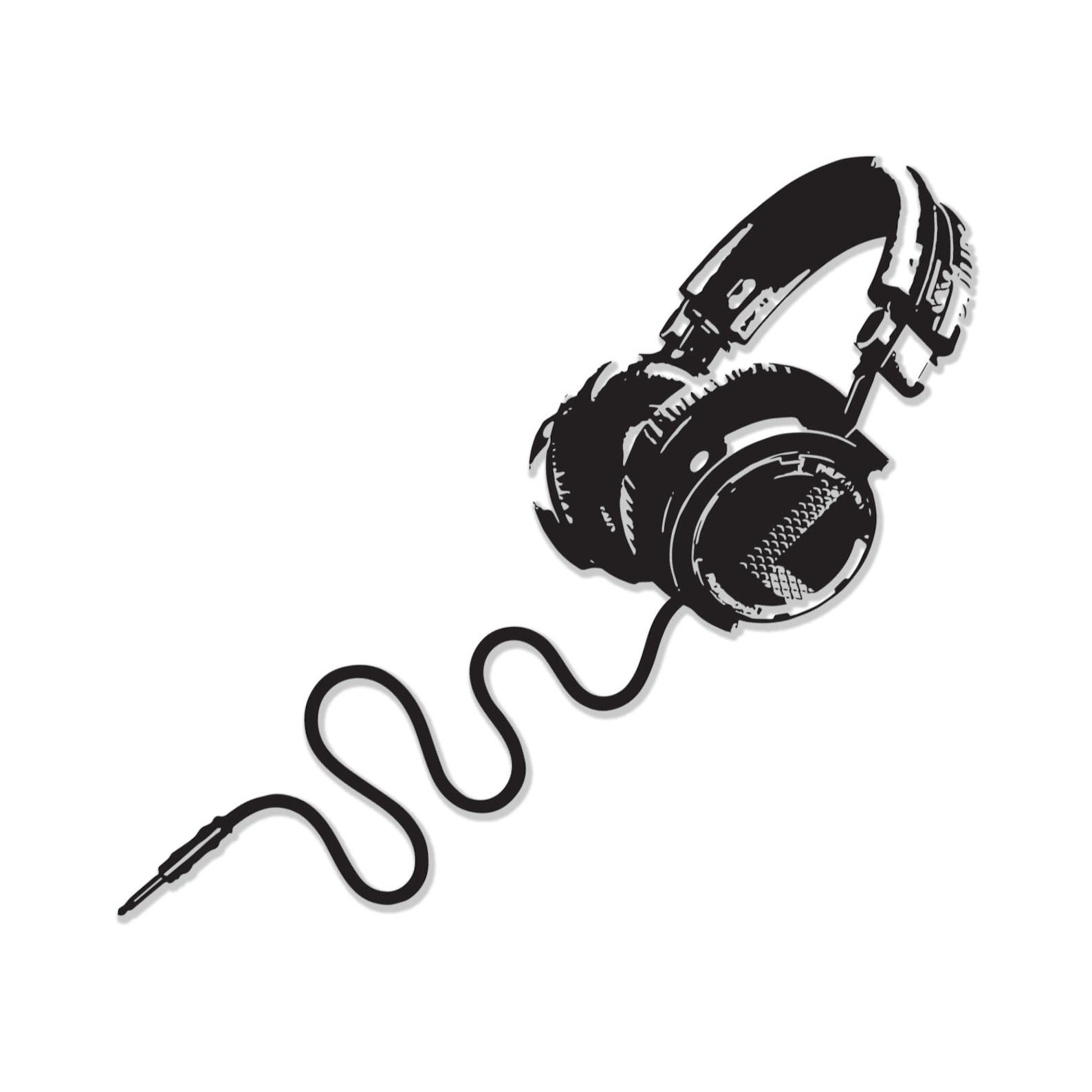Music Wall Decal Decor Vinyl Dj Headphone Sticker for Teen - Etsy