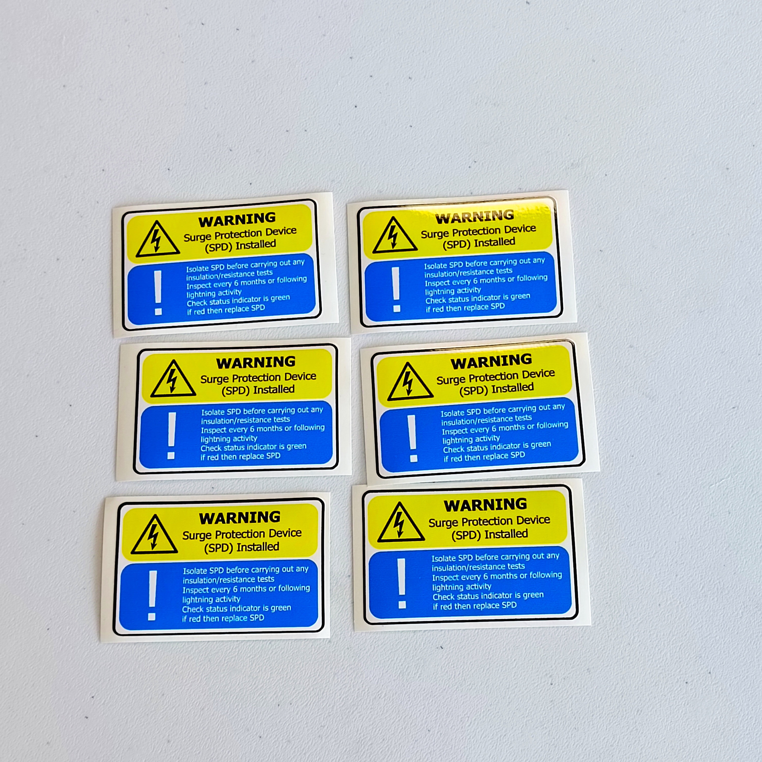 Surge Protection Device (SPD) Warning Label | Electrical Safety Decal ...