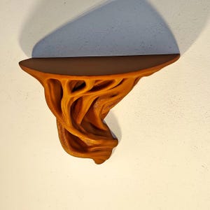Tree Root Wall Shelf | Organic 3D Printed Floating Shelf | Boho Wall ...