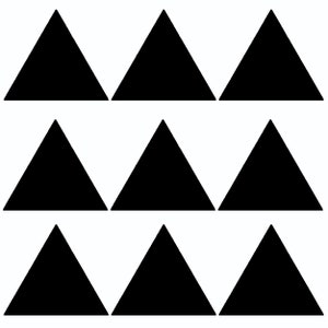 30x Customizable Triangle Shape Decal Set - Vinyl Car Window and Bumper ...