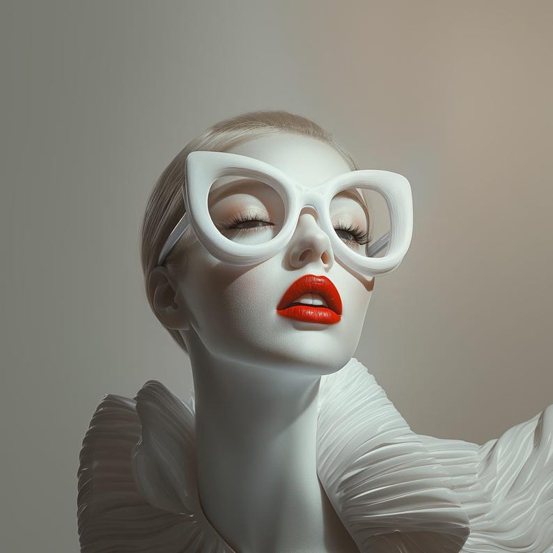 3D Printed Fashion Glasses | Oversized Statement Frames | Cat Eye ...