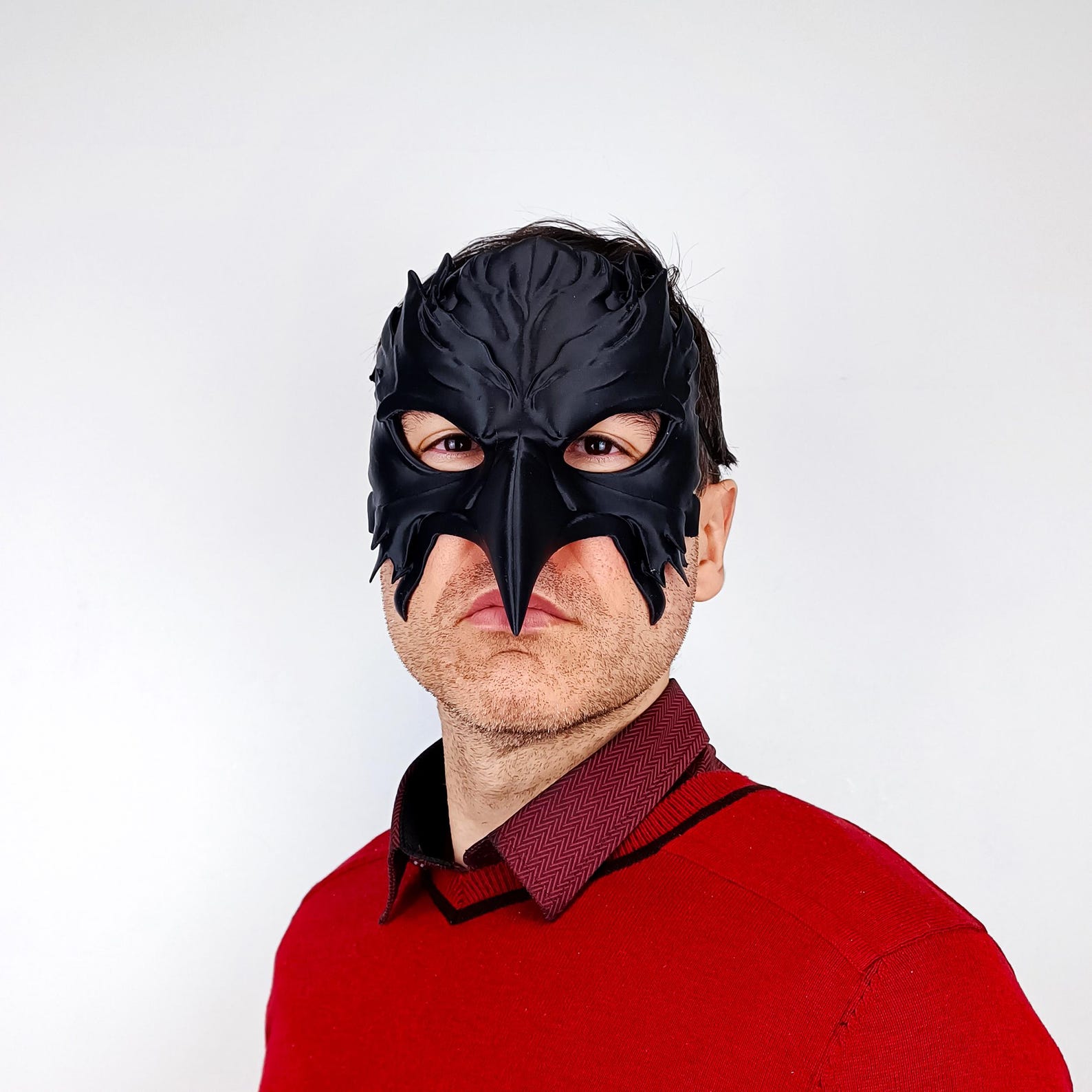 3D Printed Raven Mask | Gothic Bird Warrior Mask | Plague Doctor ...