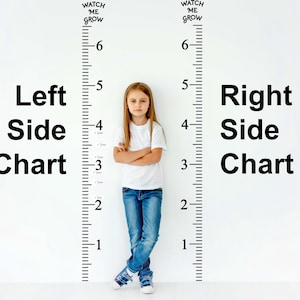 Vinyl Growth Chart Decal in Feet With 27 White Arrow Stickers – DIY ...