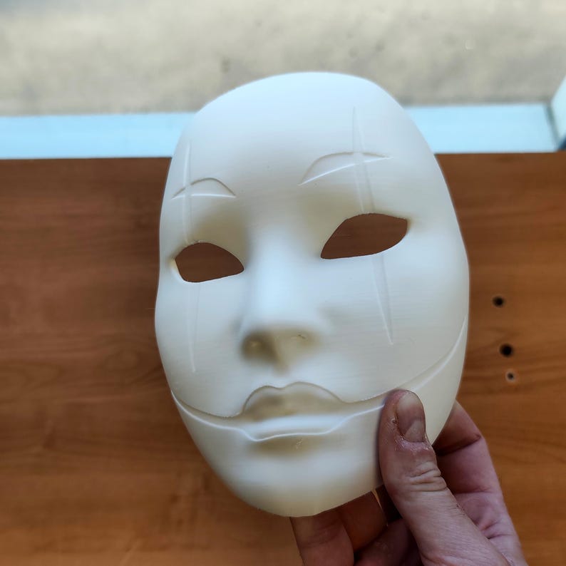 Japanese Ghost Spirit Mask | Horror Cosplay Mask | Theater Creepy ...