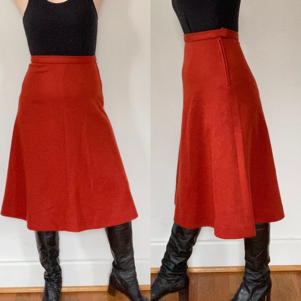 Rust Coloured Skirt - Etsy