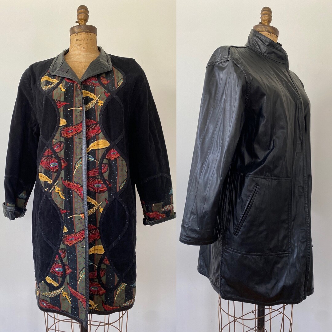 Koos of Course Van Den Akker Vintage Patchwork Reversible Coat - Etsy