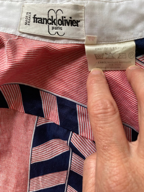 Franck Oliver Paris 1970's multi pattern print blouse - Gem