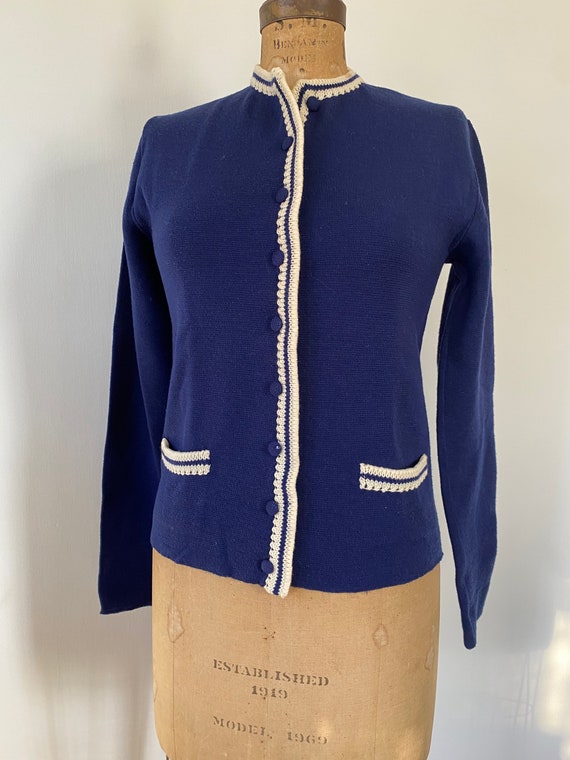 1960s Italian Wool Cardigan Sweater Jacket - Gem