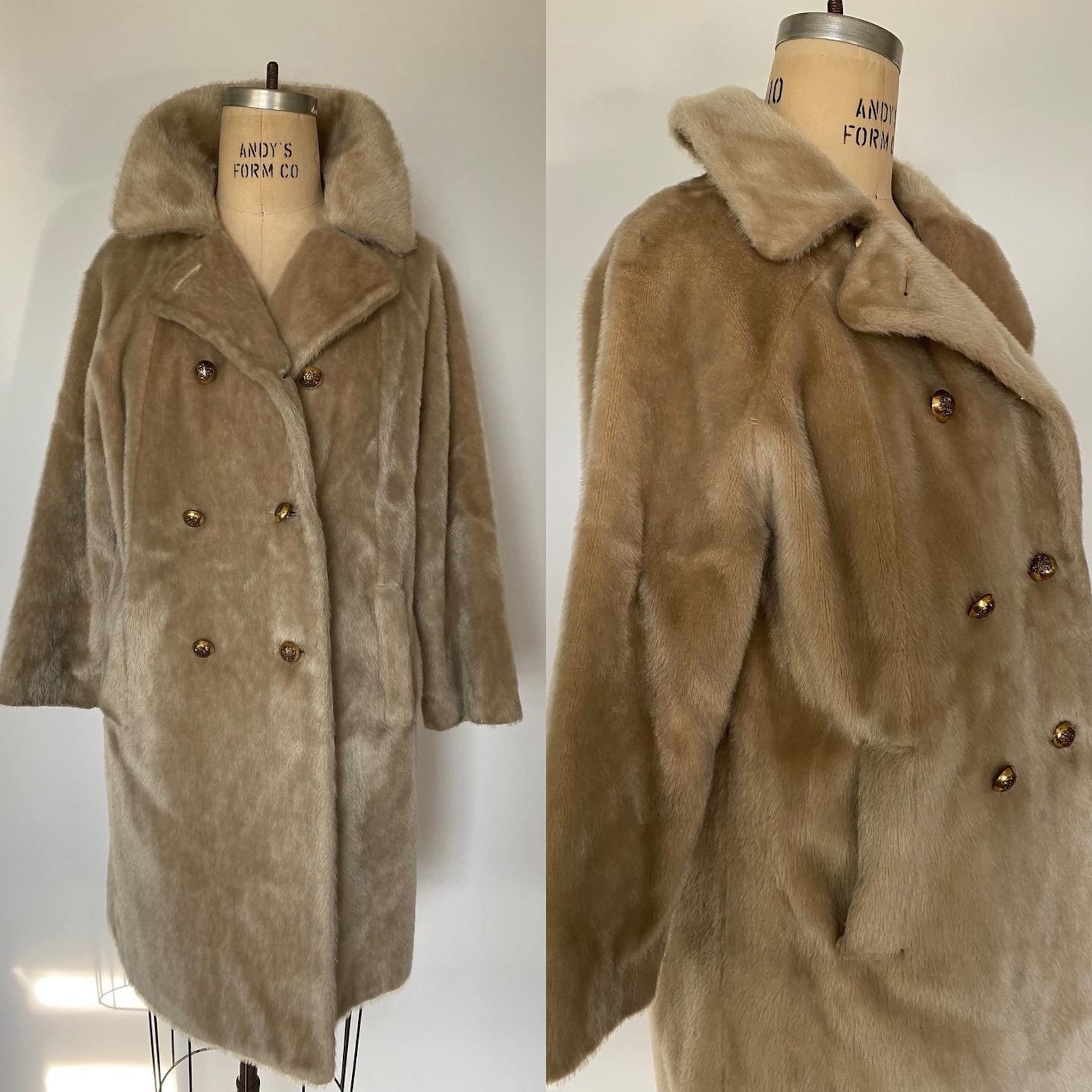 G. Fox & Co. 1960s Faux Fur Coat - Etsy