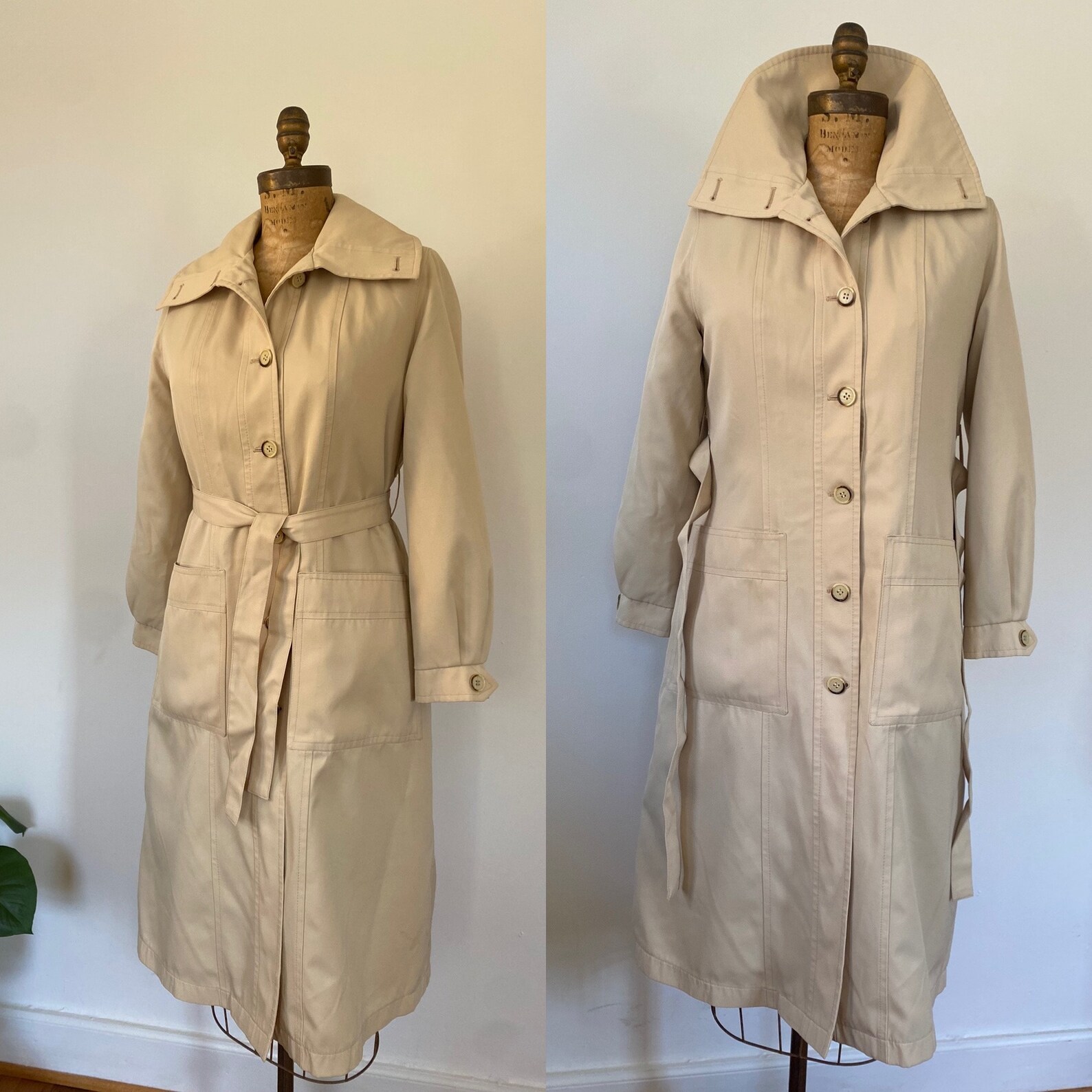 1970s Misty Harbor Lined Trench Coat - Etsy