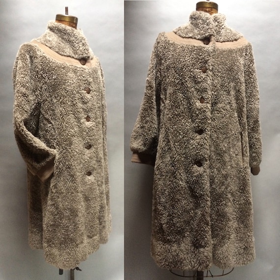Vintage 60s Faux Fur Coat - Gem