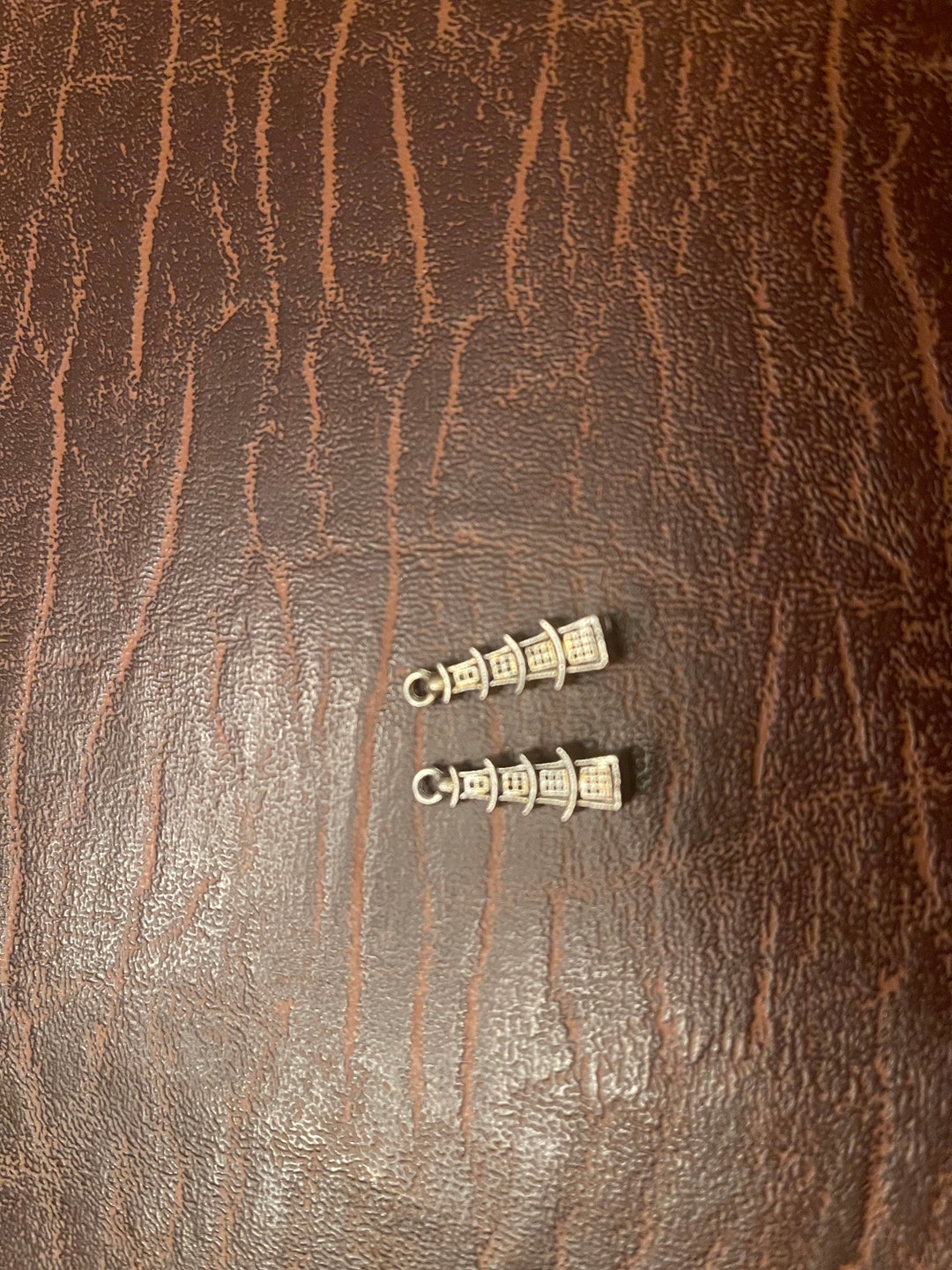 2 Silver Tone Temples Asia Charms No Chain - Etsy