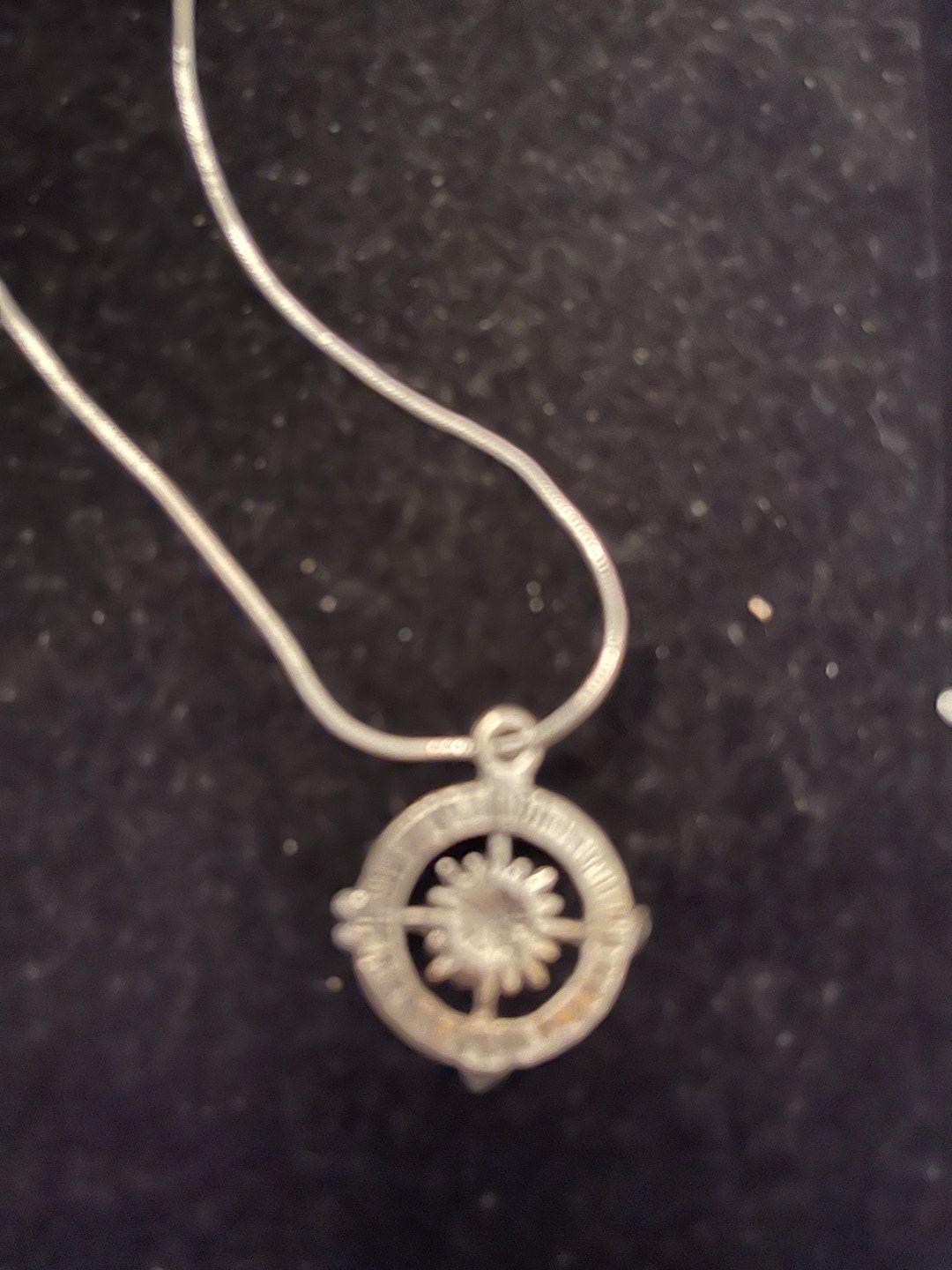 Compass Shaped Pendant NSEW Lovely Design on a 16" Silver Tone Chain - Etsy