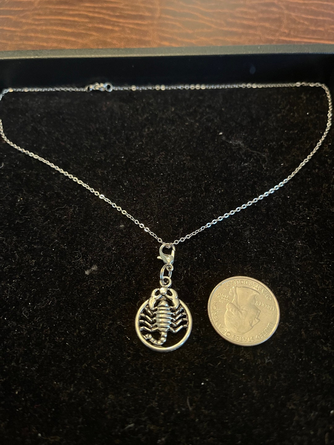 Silver Tone Scarab Scorpion on a Silver Tone 18" Chain Men/women - Etsy