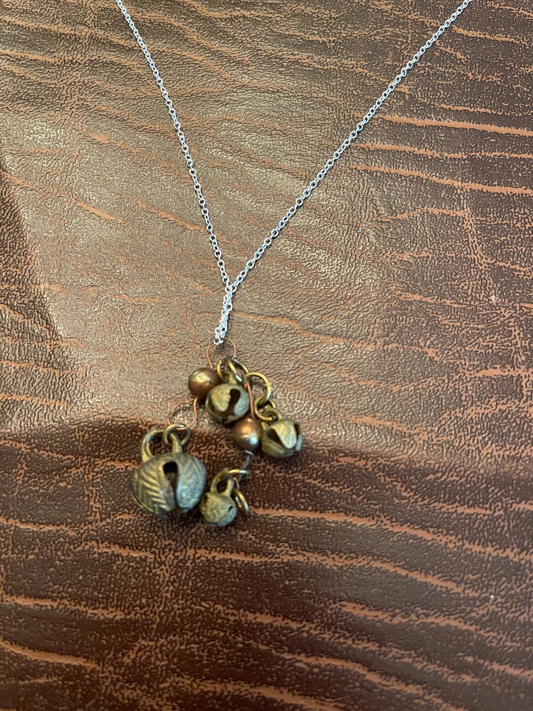 Brass Balls That Jingle Jangle on a 22" Chain Silver Tone Chain - Etsy