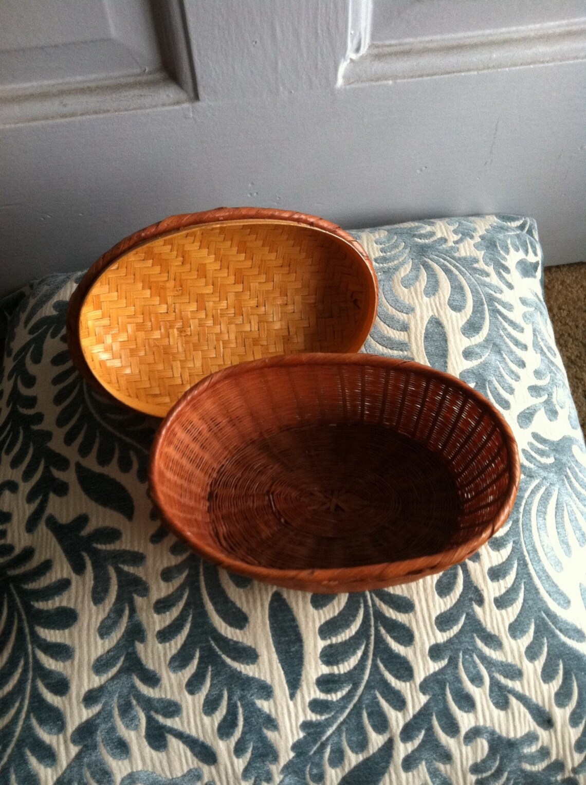 Vintage Wicker Bird Basket - Etsy