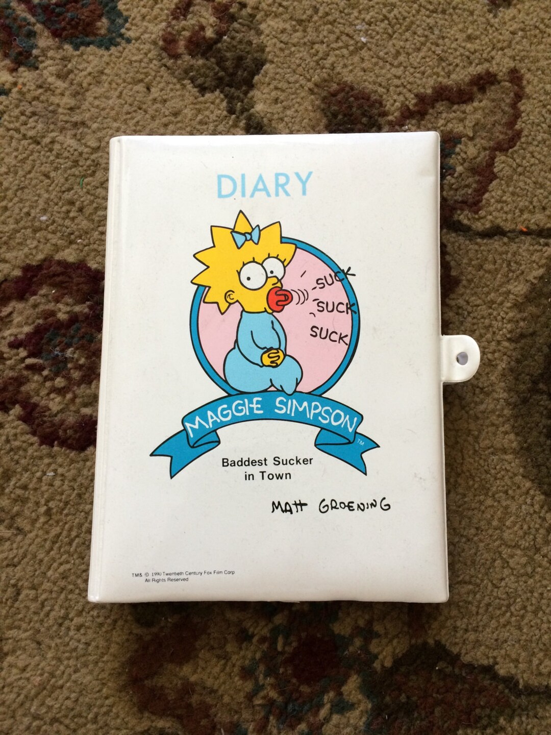 Vintage 1990 the Simpsons Maggie Diary - Etsy