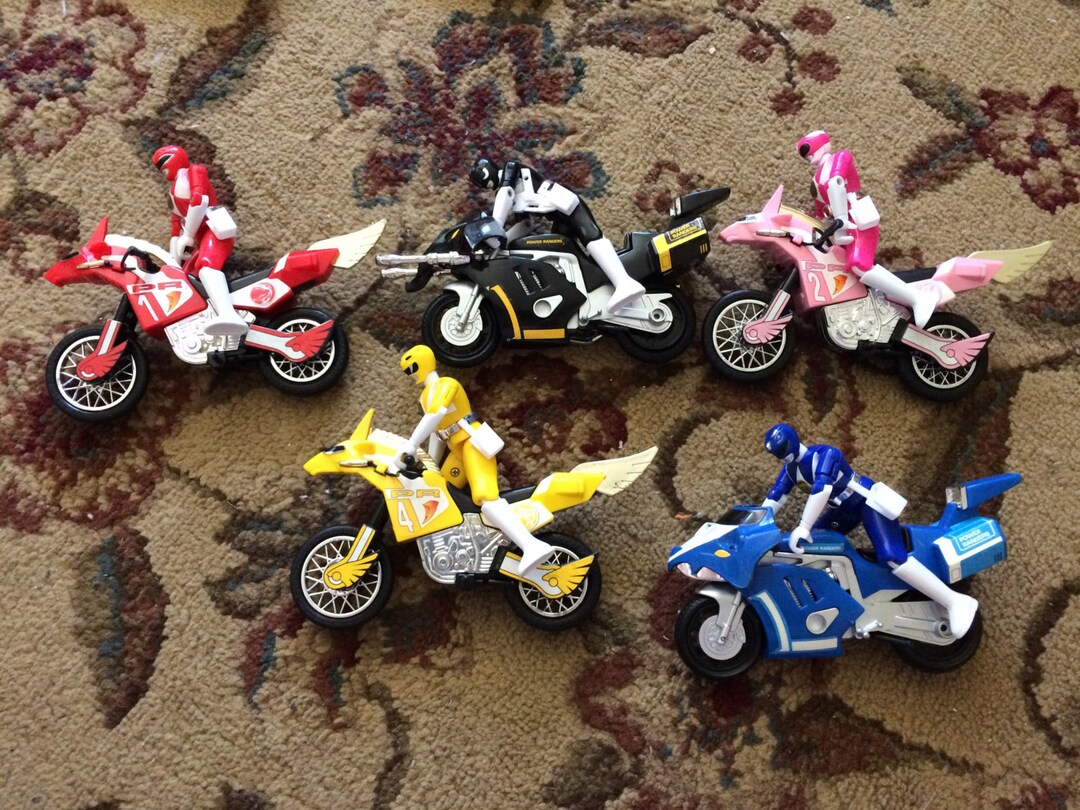 5 Vintage Power Rangers on Bikes - Etsy