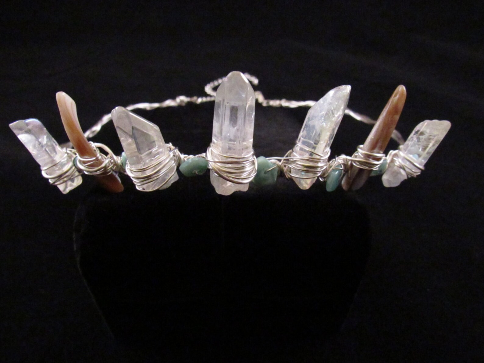 Crystal Crown, Mermaid Circlet Crown, Angel Aura Quartz Crown, Quartz ...