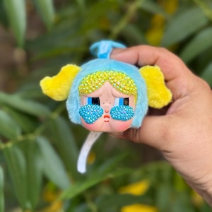 Bedazzled Authentic Genuine Cry Baby X Powerpuff Girls Keychain Pendant ...