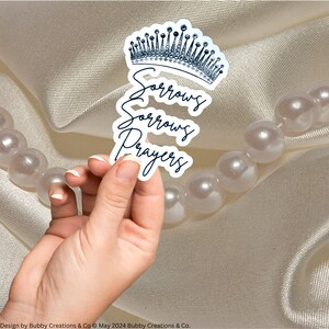 Sorrows Sorrows Prayers Quote Sticker, Bridgerton, Queen Charlotte ...