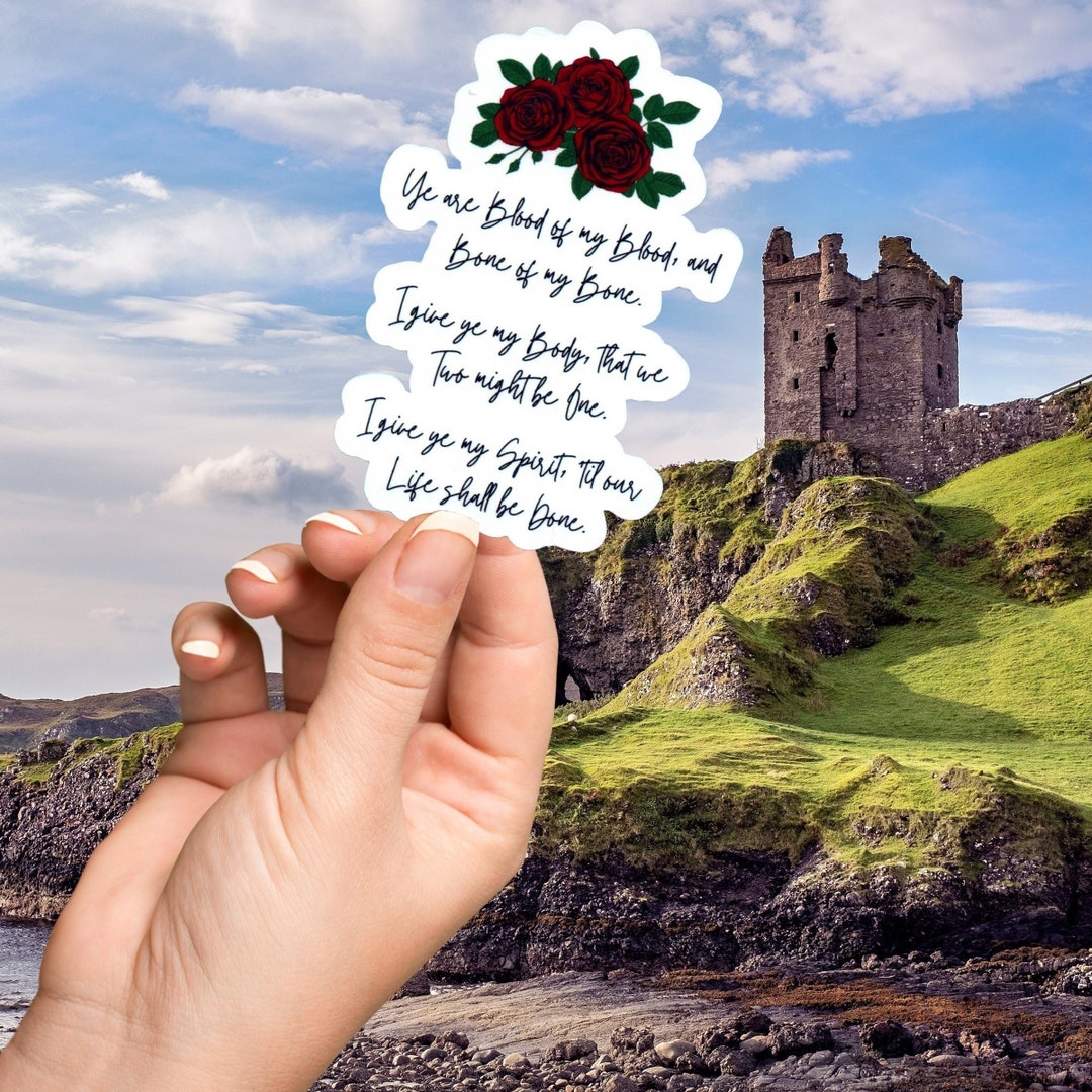 Outlander Wedding Vows Sticker, Booktok, Kindle Stickers, Dinna Fash ...