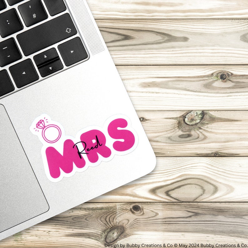 Personalized Mrs Sticker Wedding Party Favors Bridal Shower Decorations ...