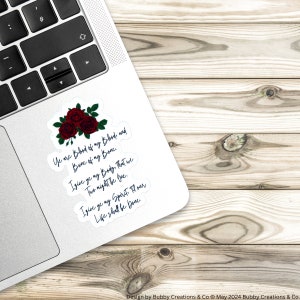 Outlander Wedding Vows Sticker, Booktok, Kindle Stickers, Dinna Fash ...