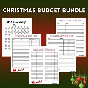 Printable Christmas Budget Planner and Tracker, Budget for Christmas ...