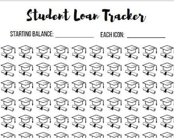 Printable Student Loan Payoff Tracker Debt Tracker Dave - Etsy