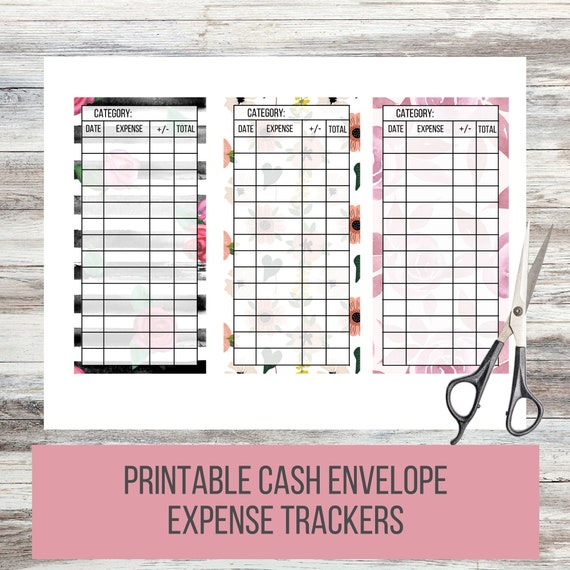 Printable Expense Trackers for Cash Envelopes the Budget Mom | Etsy